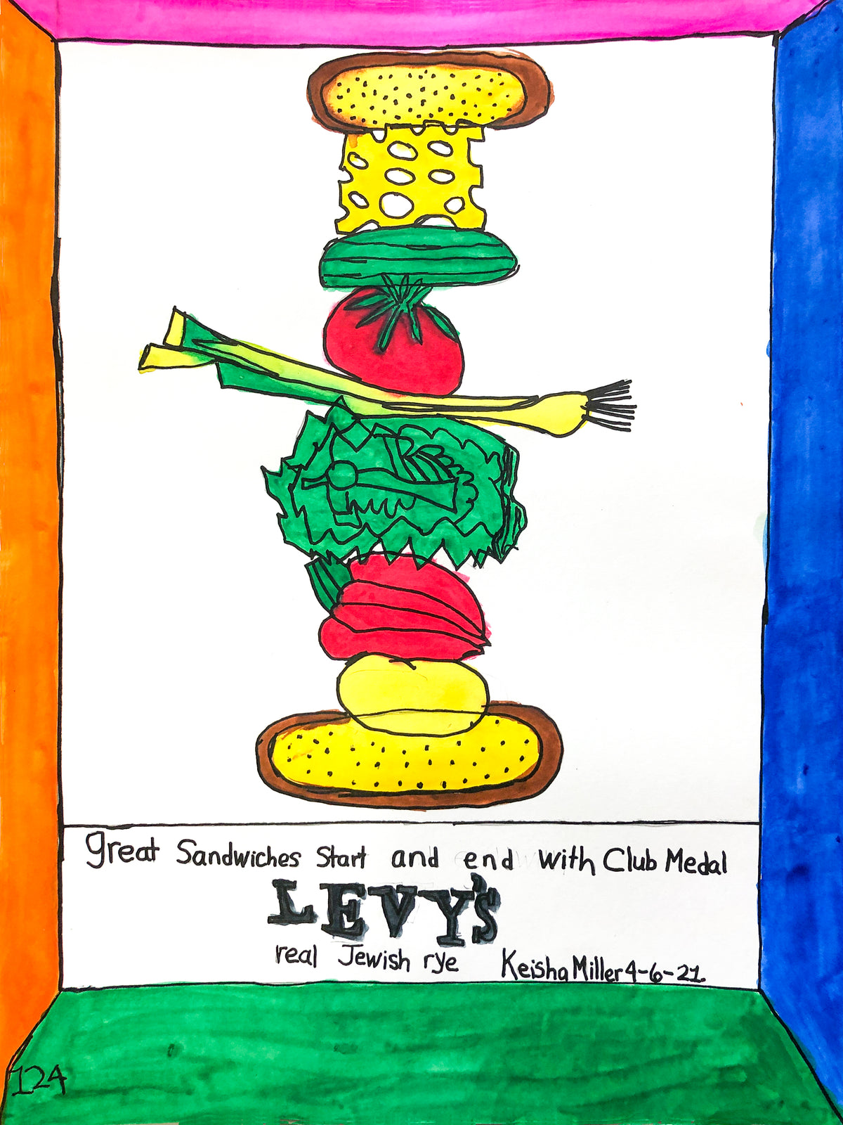 Levy's Jewish Rye, Watercolor – pasc-gallery